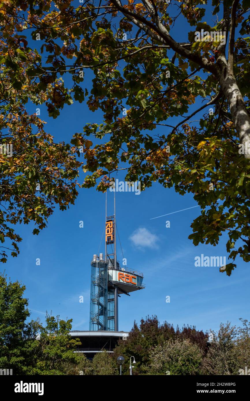 RAC regional control centre and watch tower building next to the M5 ...