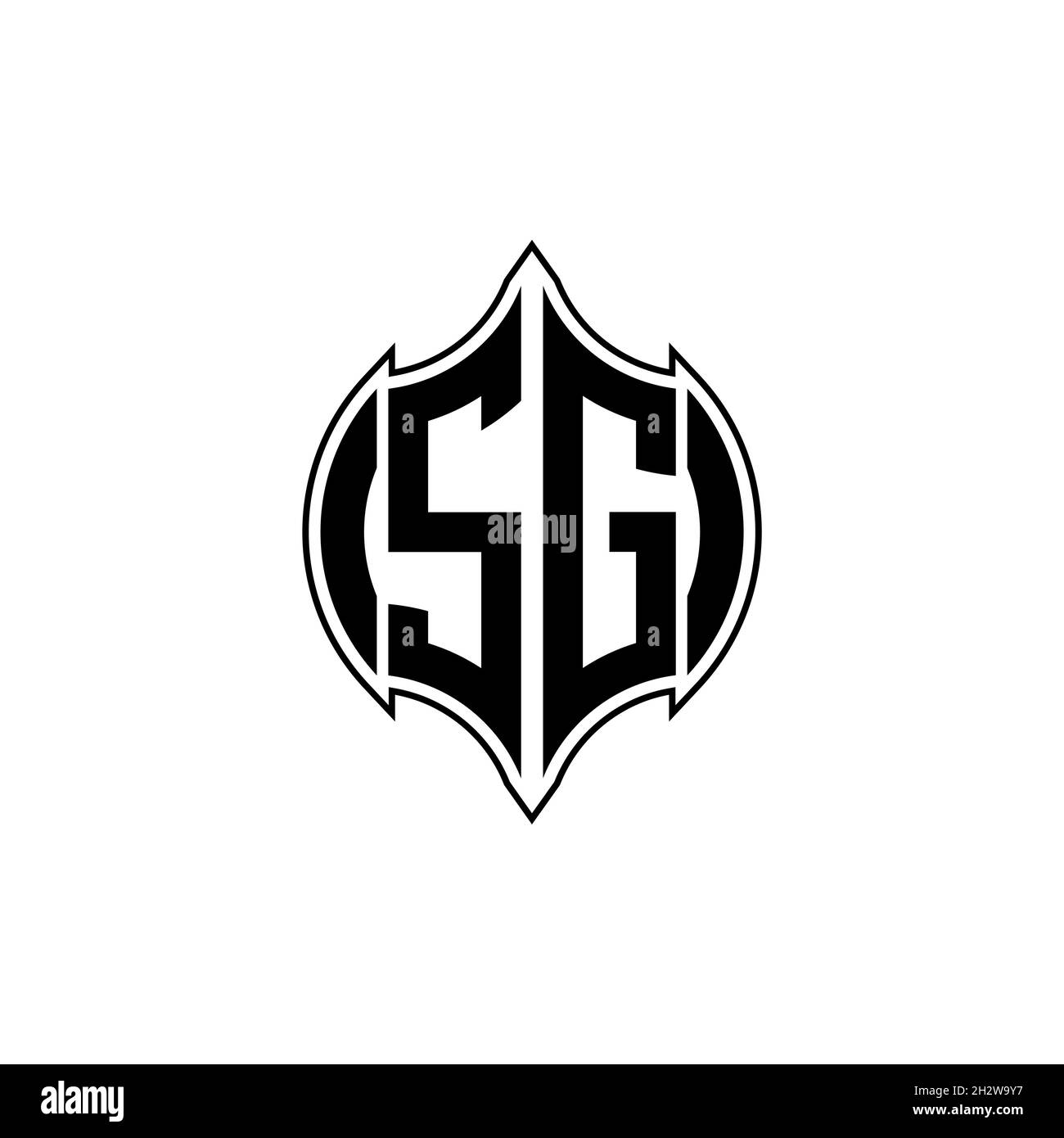 Logo monogram initial geometric shape style design. Esports logo, brand ...