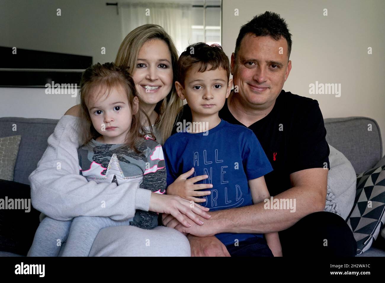 Liam Scott (middle) with his mother Claire, father Mike and sister ...