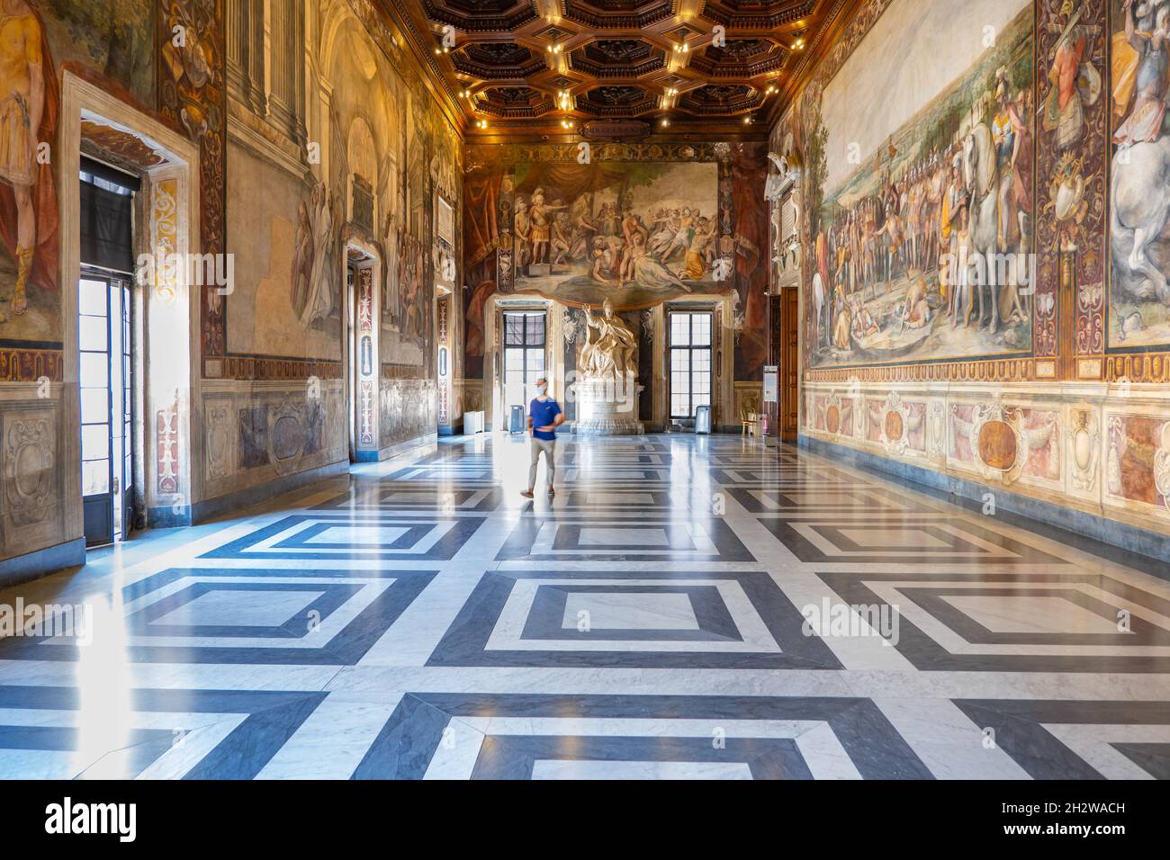 Hall of the Horatii and Curiatii, Capitoline Museums interior, Rome ...
