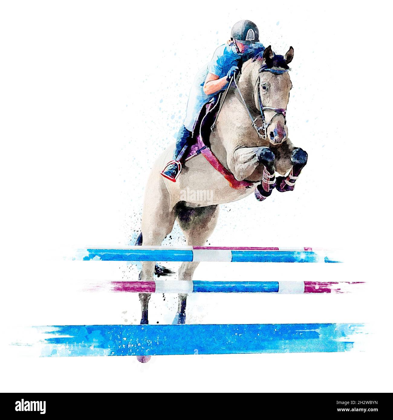 Horse Jumping Logo