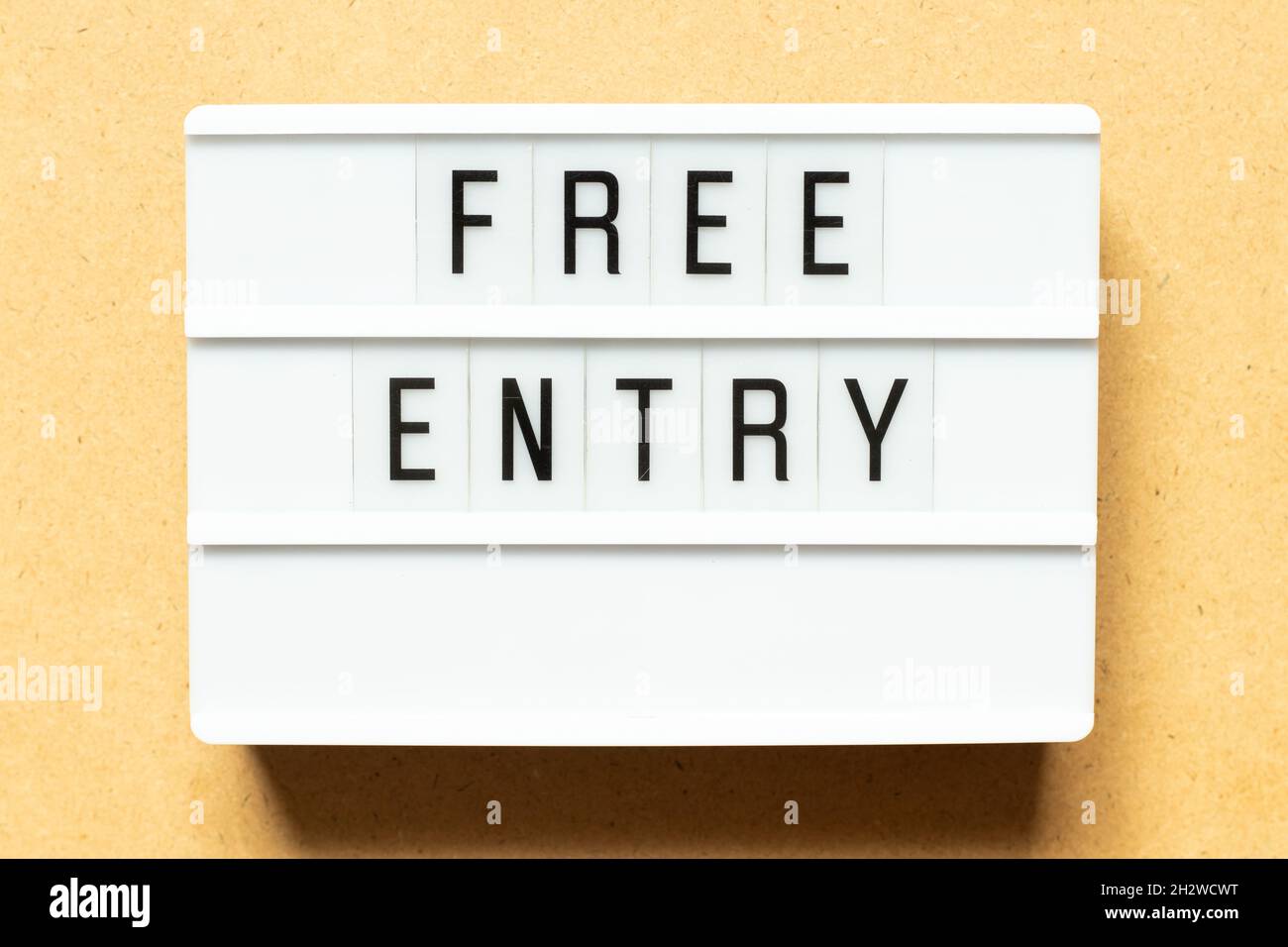 Free entry word hi-res stock photography and images - Alamy