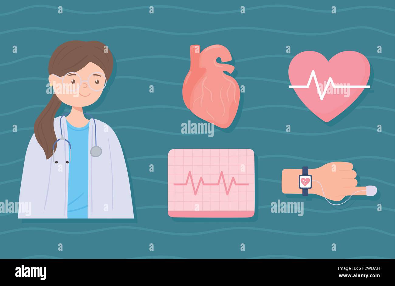 Diagnostic medical device watch Stock Vector Images - Alamy