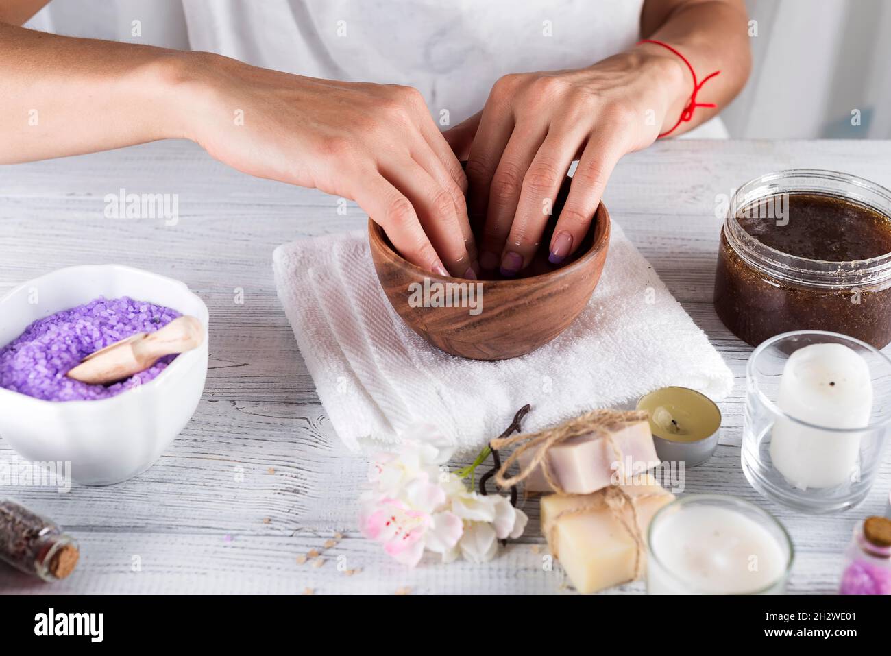 Hands Spa.Manicure concept Stock Photo - Alamy