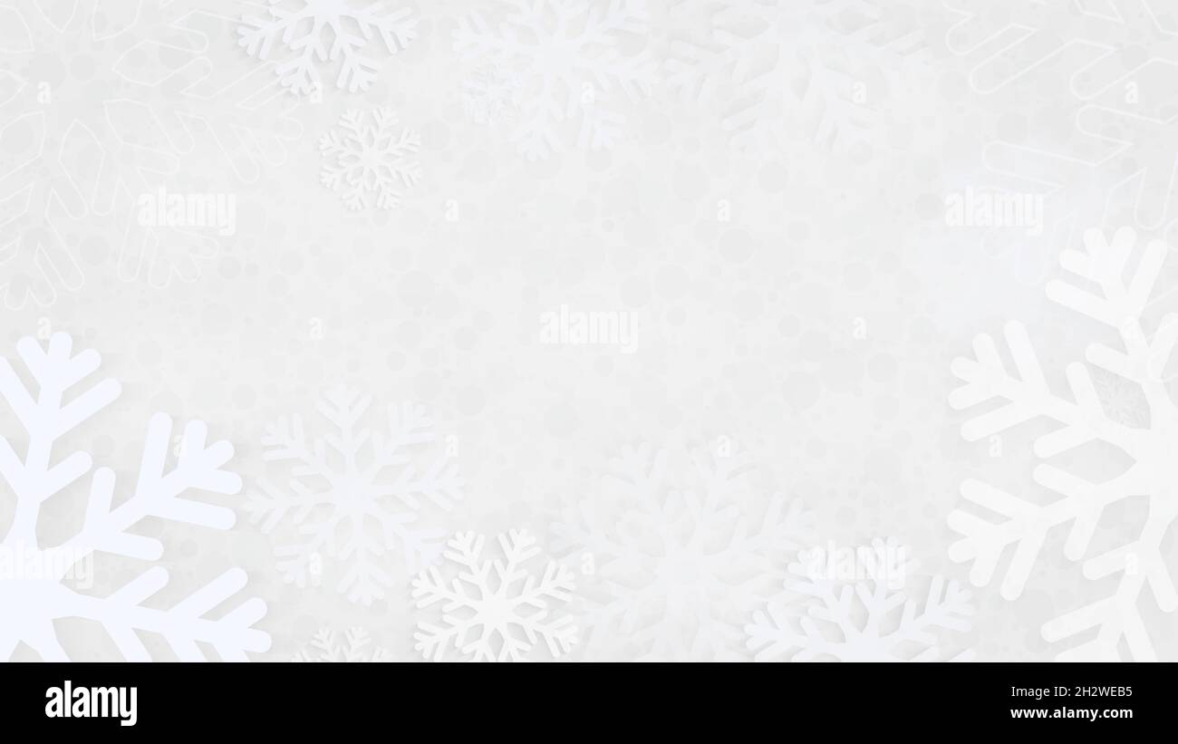 Christmas background with snowflakes, abstract gray snowflakes ...