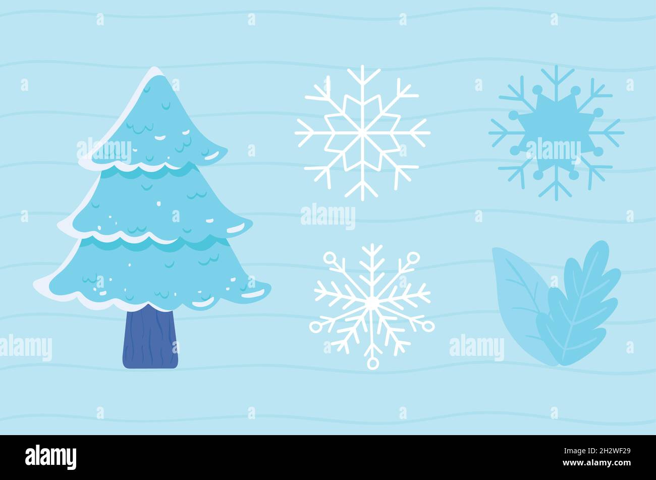 icons winter tree Stock Vector Image & Art - Alamy