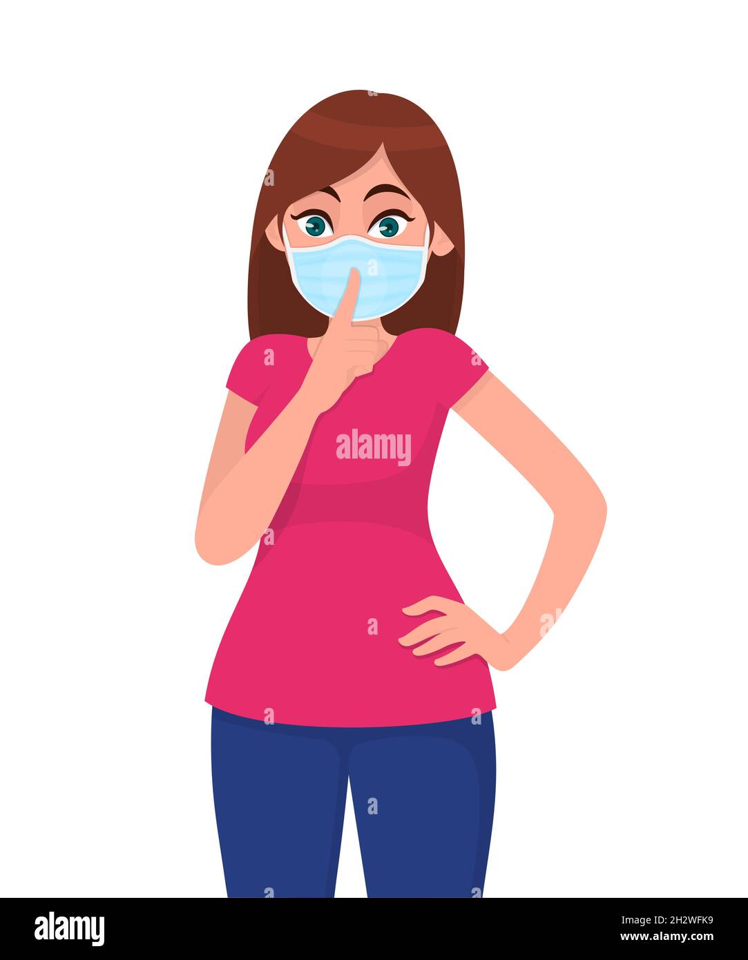 Please keep your mask on Stock Vector Images - Alamy