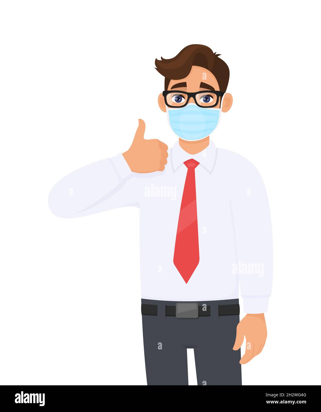 Ok thumbs Stock Vector Images - Alamy