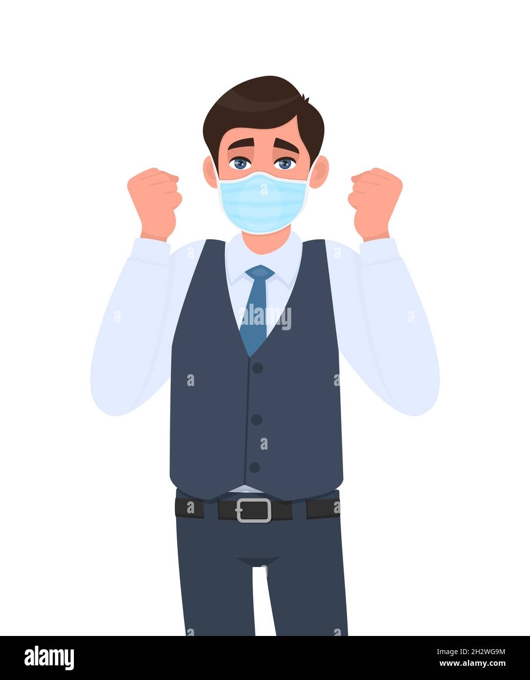 Success arms raised celebrate Stock Vector Images - Alamy