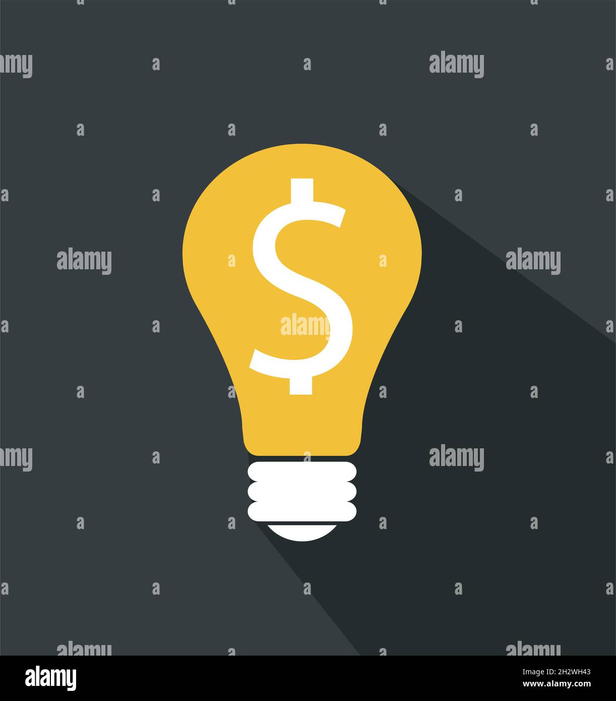 Light bulb and dollar sign Stock Vector Image & Art - Alamy