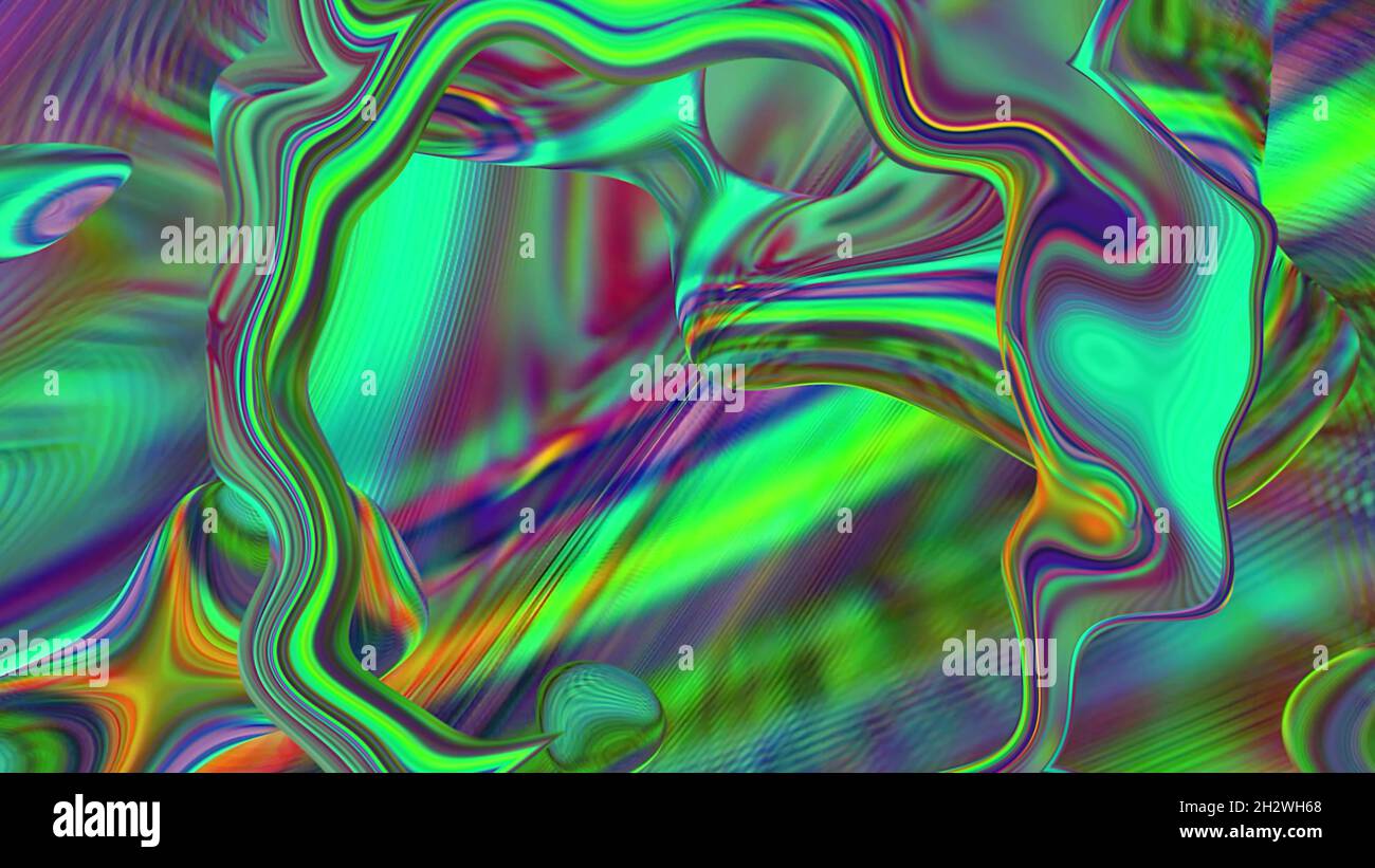 Abstract green neon glowing background Stock Photo - Alamy
