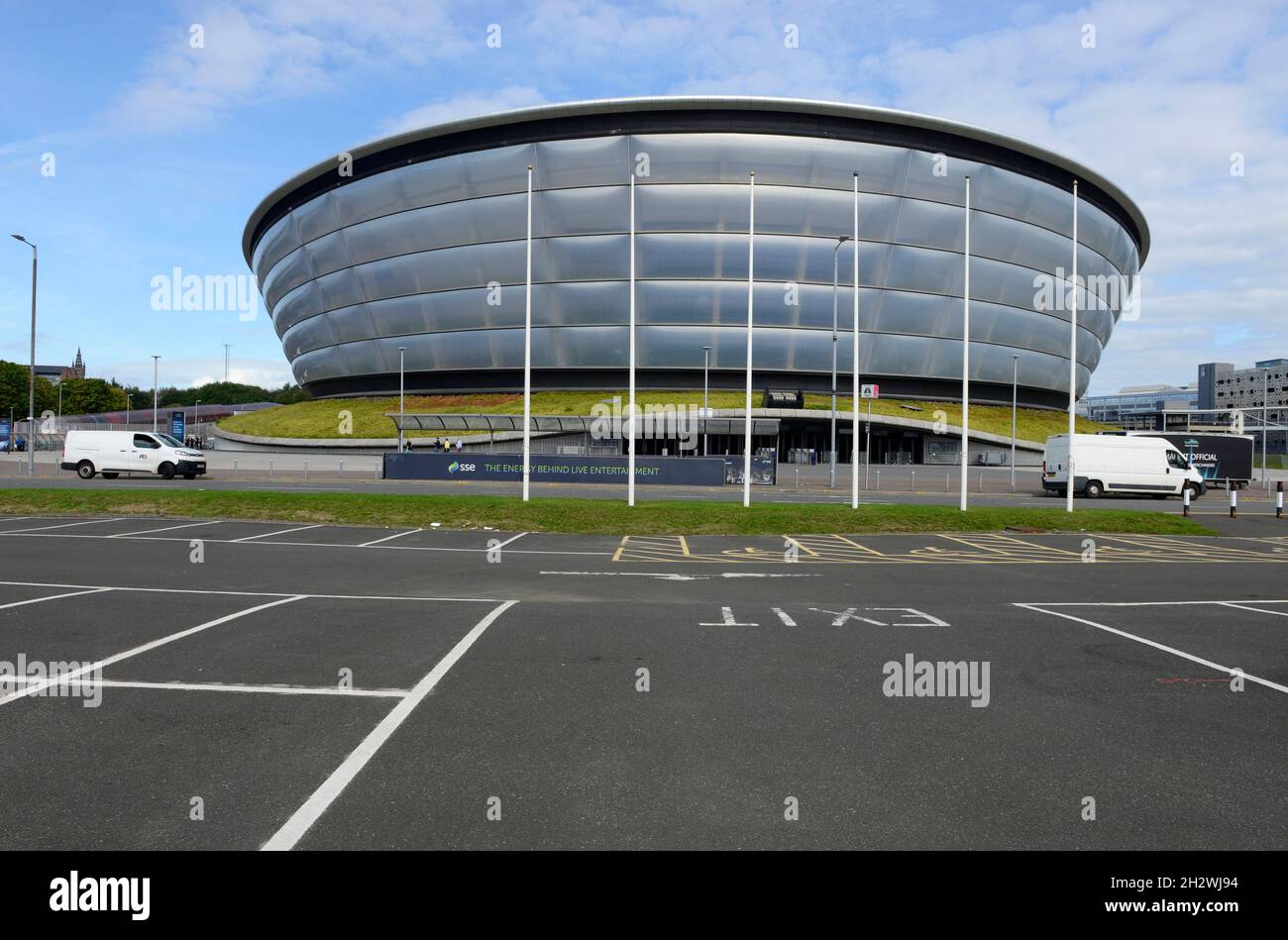 The OVO Hydro at the Scottish Event Camus in Glasgow, Scotland, is a ...