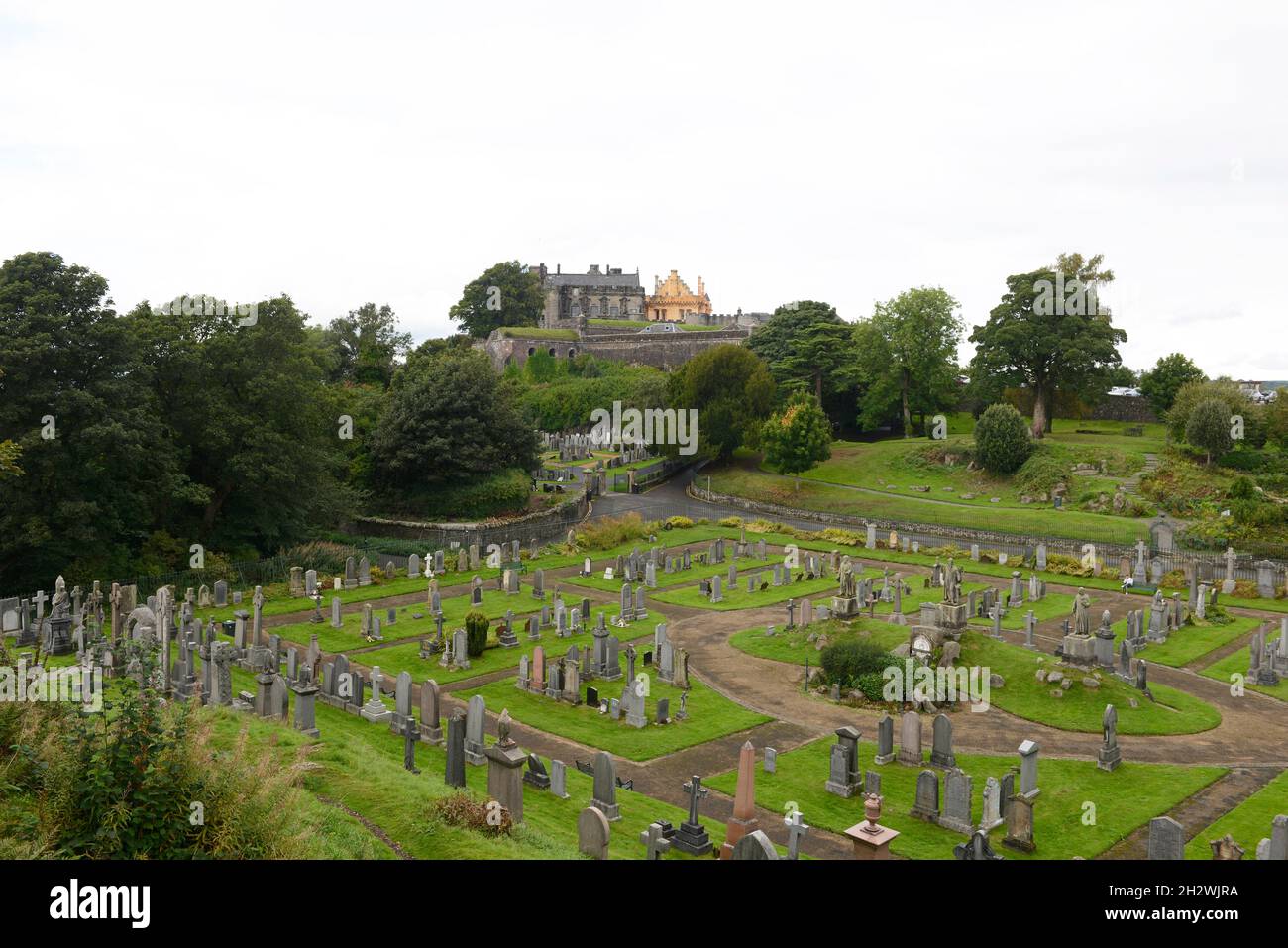 The ancient graveyard of the church of the Holy Rude in Stirling ...