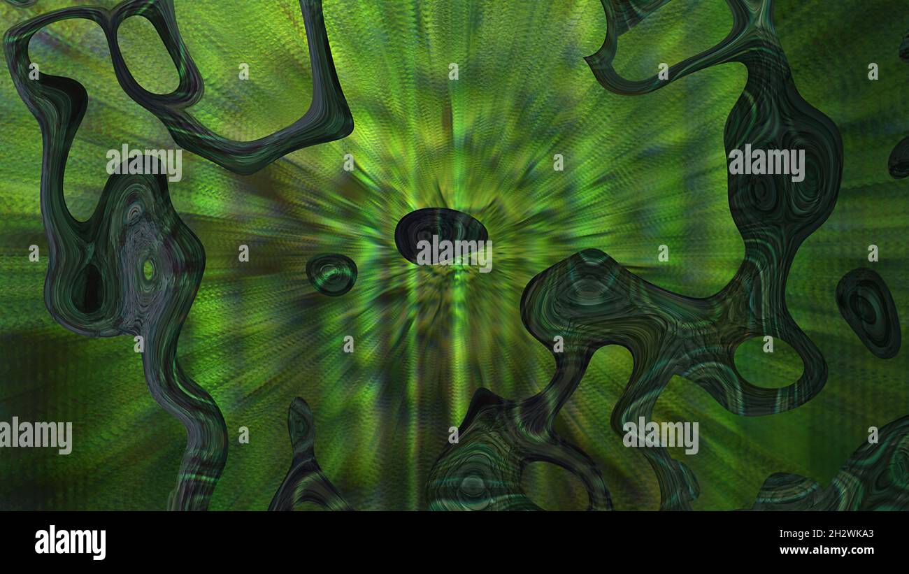 Abstract green neon glowing background Stock Photo - Alamy