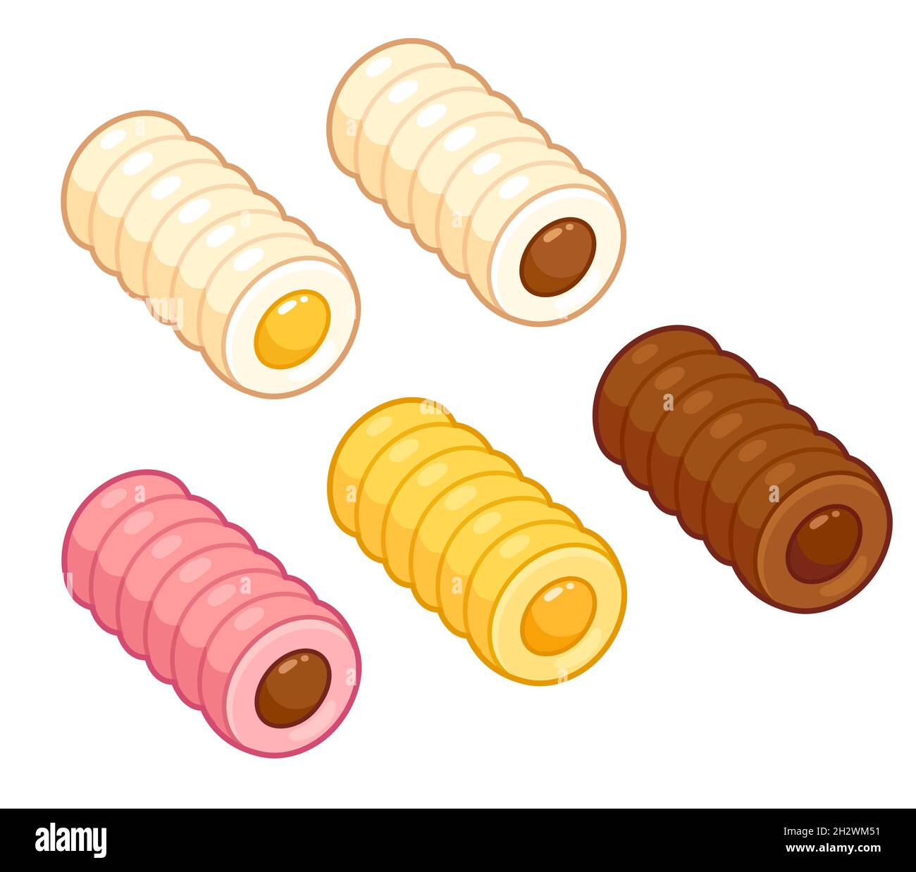Chocolate candy in different Stock Vector Images - Alamy