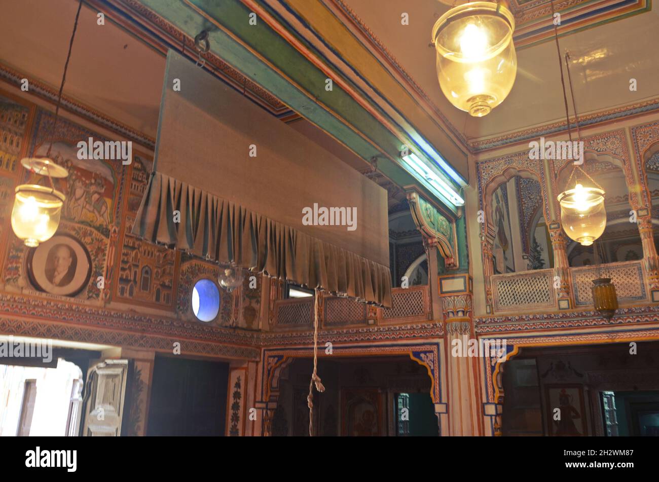 interior of nawalgarh haveli Stock Photo - Alamy
