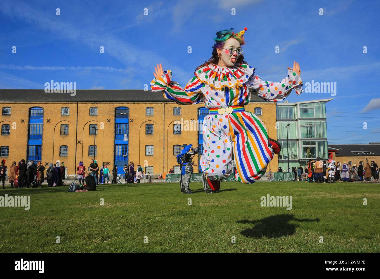 ExCel, London, UK. 24th Oct, 2021. 'Shandelion' in self styled clown ...