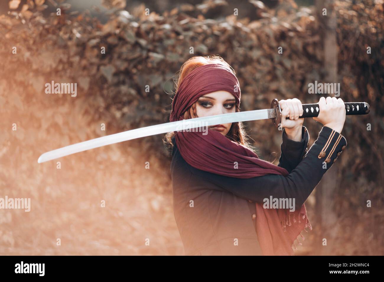 Woman Pirate Sword Fight