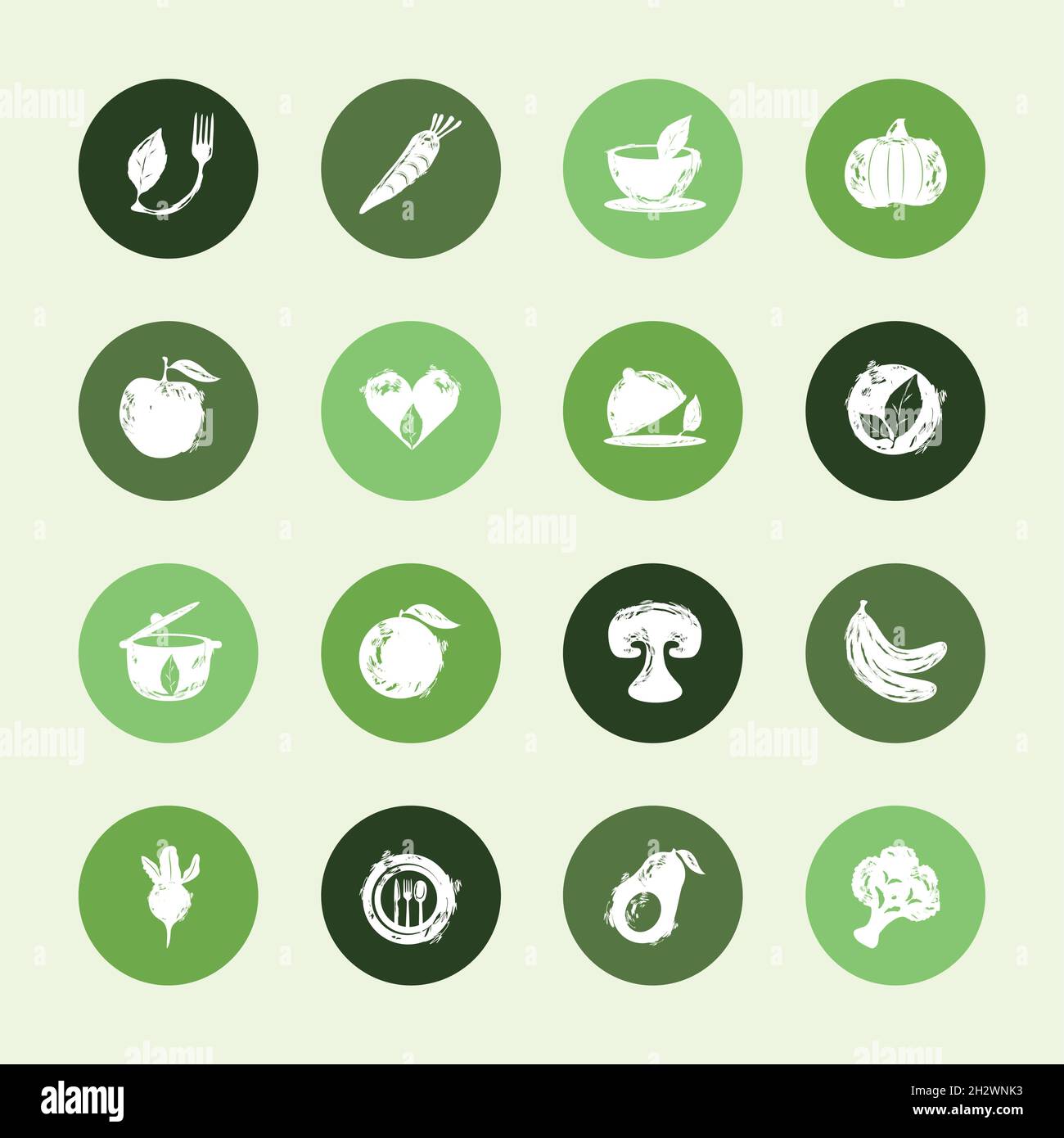 vegan food green Stock Vector Image & Art - Alamy