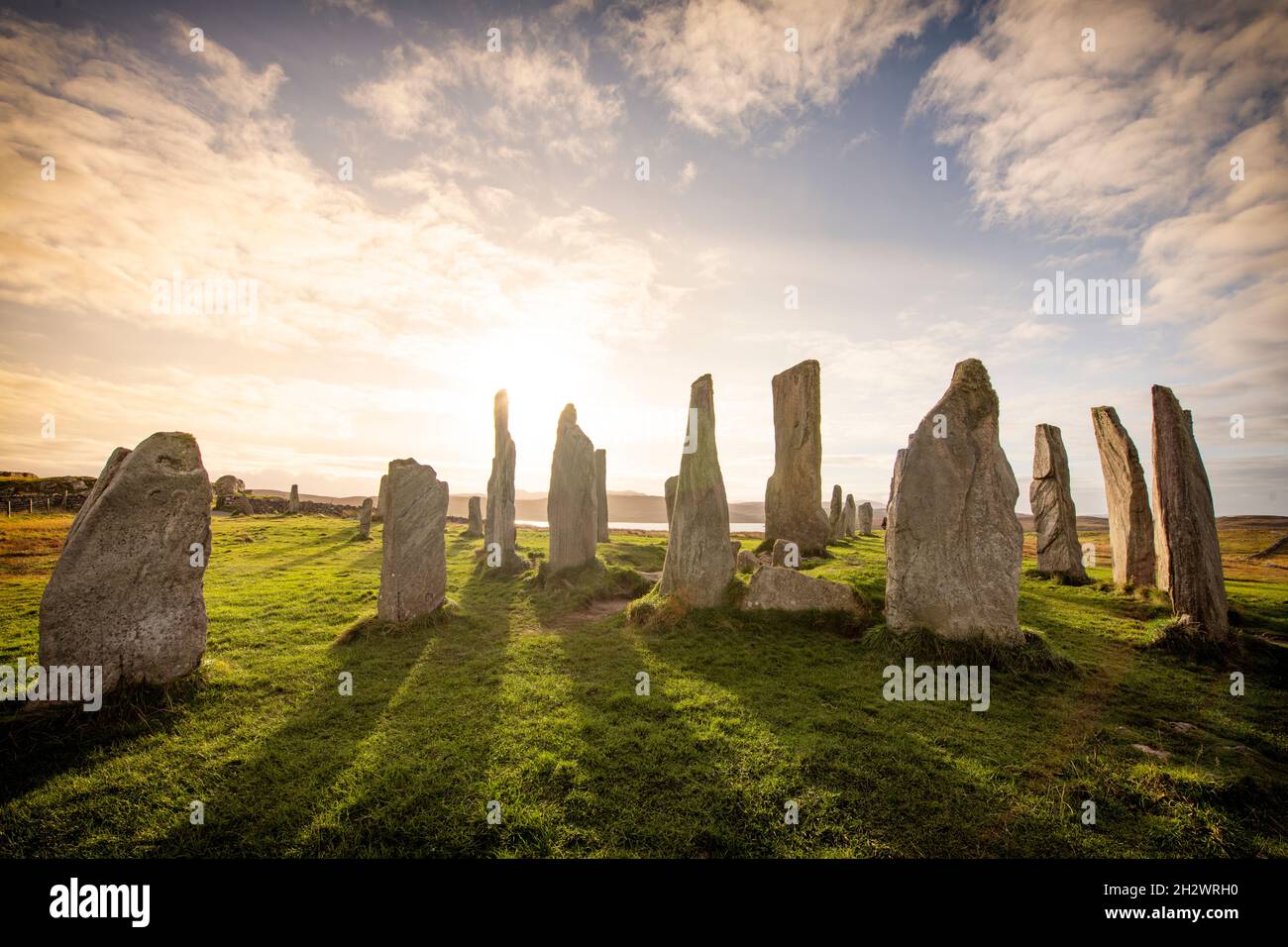 The main stone circle at Callanish on the Isle of Lewis Stock Photo - Alamy