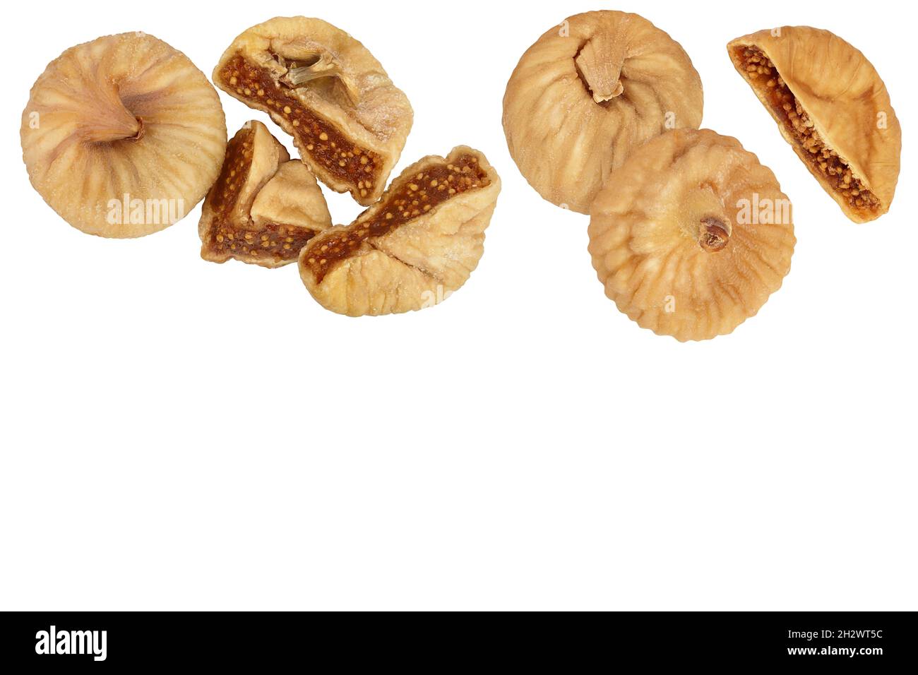 dried fig isolated on white background with clipping path and full ...