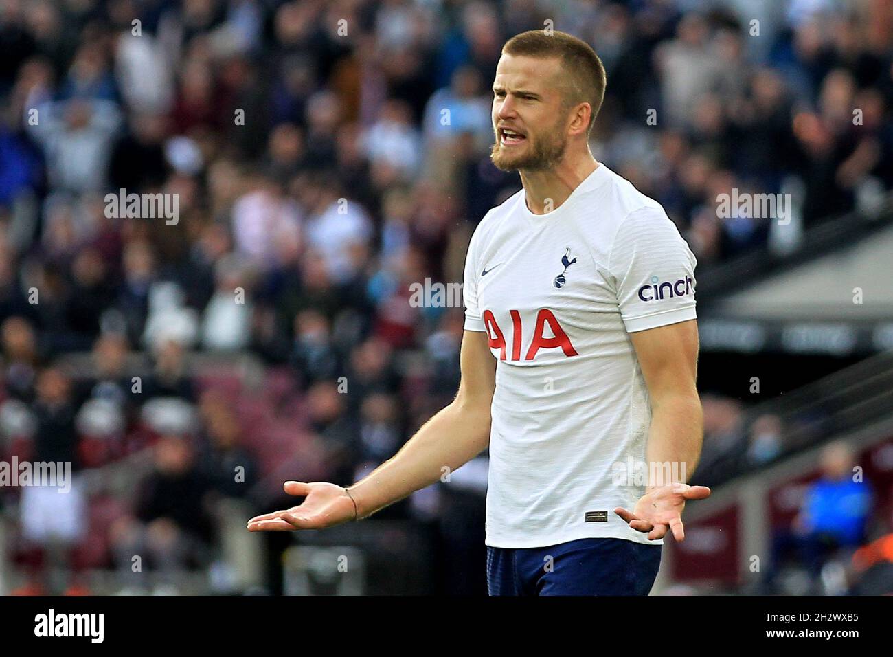 London, UK. 24th Oct, 2021. Eric Dier of Tottenham Hotspur looks on ...