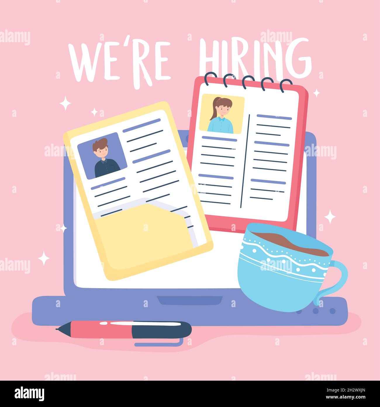 were hiring job vacancy Stock Vector Image & Art - Alamy