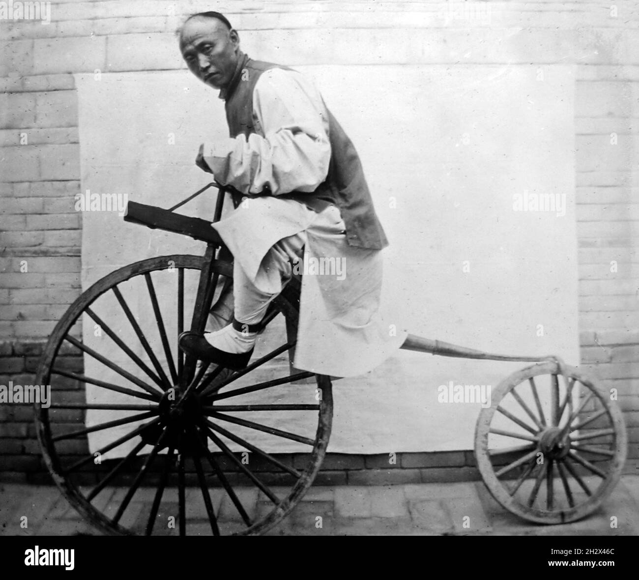 Early bicycle, China, early 1900s Stock Photo - Alamy