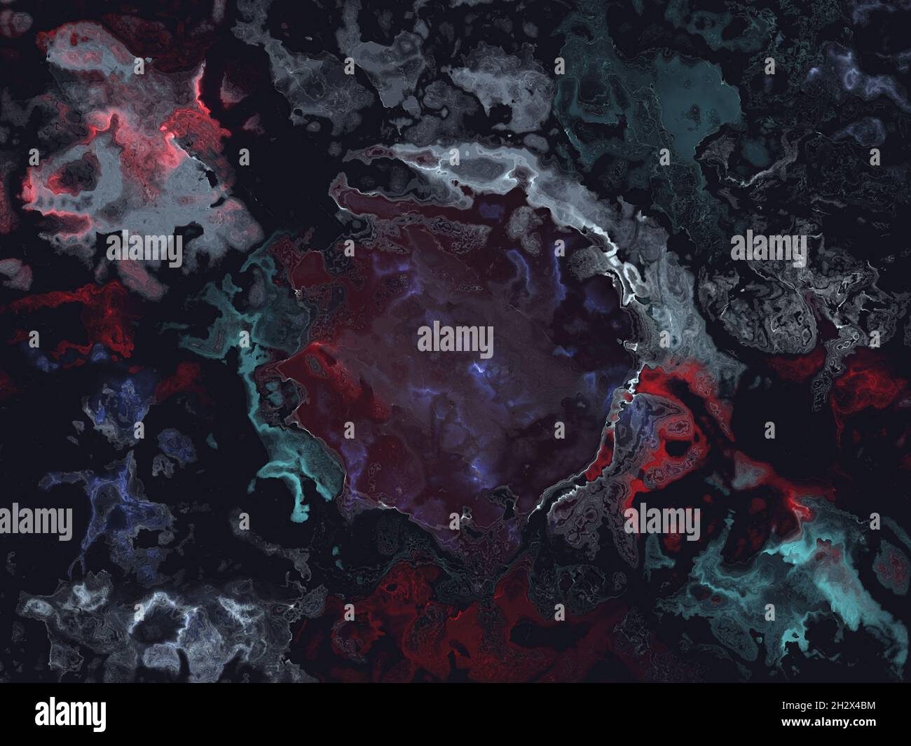 Modern dark abstract acid fractal painting background. Oil or rust ...