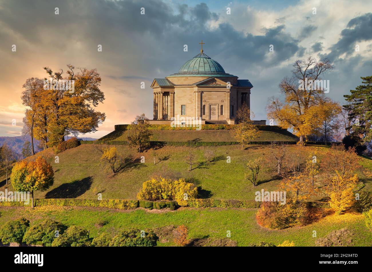 Stuttgart, Germany – April 7, 2020: Grabkapelle Württemberg Rotenberg ...