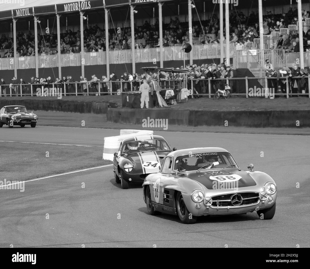 Mercedes benz 300sl gullwing Black and White Stock Photos & Images - Alamy