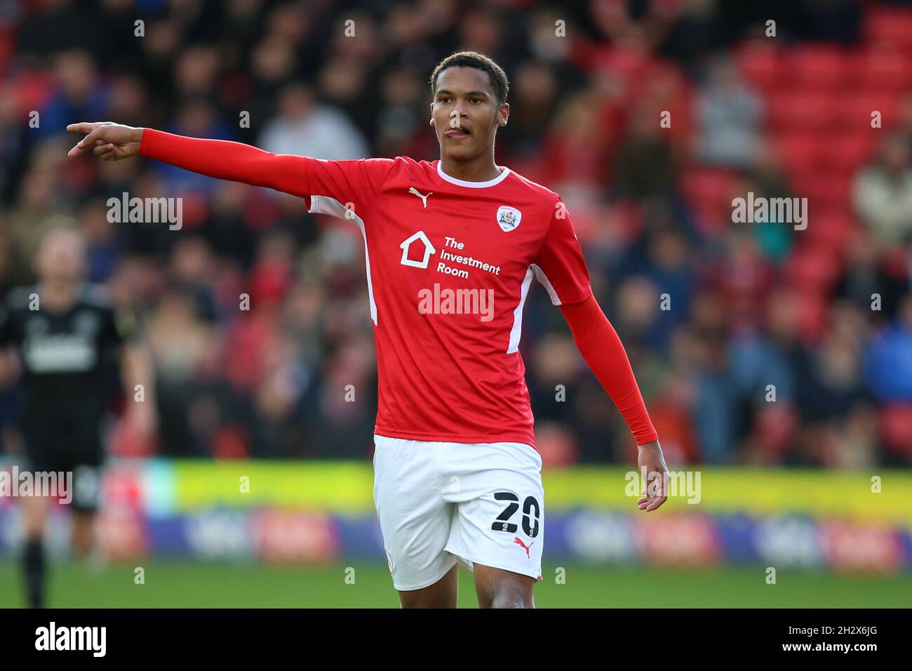 Barnsley's Toby Sibbick in action during the Sky Bet Championship match ...