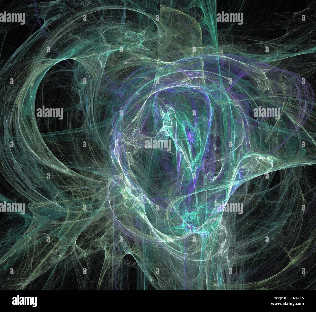 image of one Illustration of digital fractal Stock Photo - Alamy
