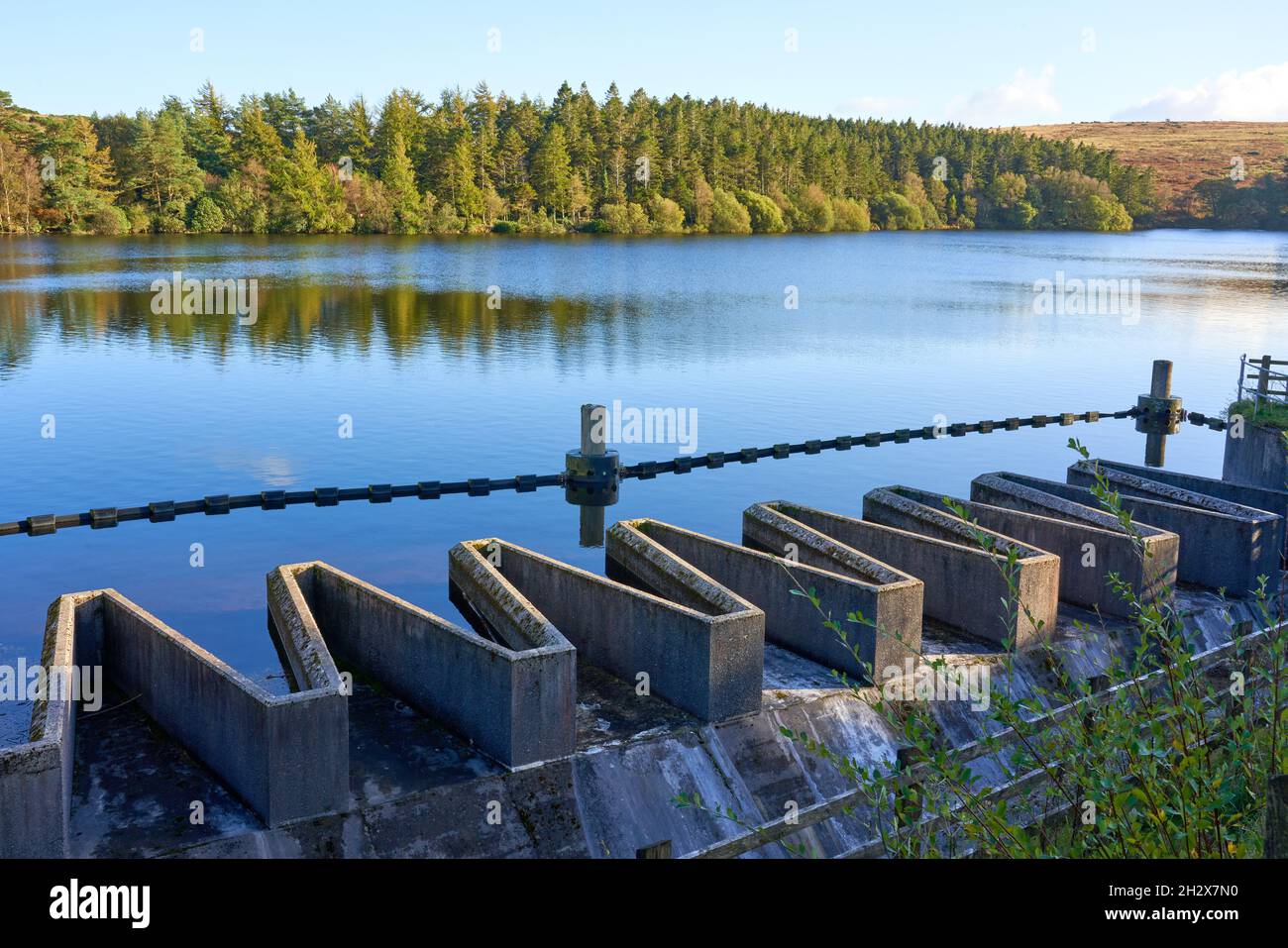 Venford Reservoir on East Dartmoor in Devon UK Stock Photo - Alamy