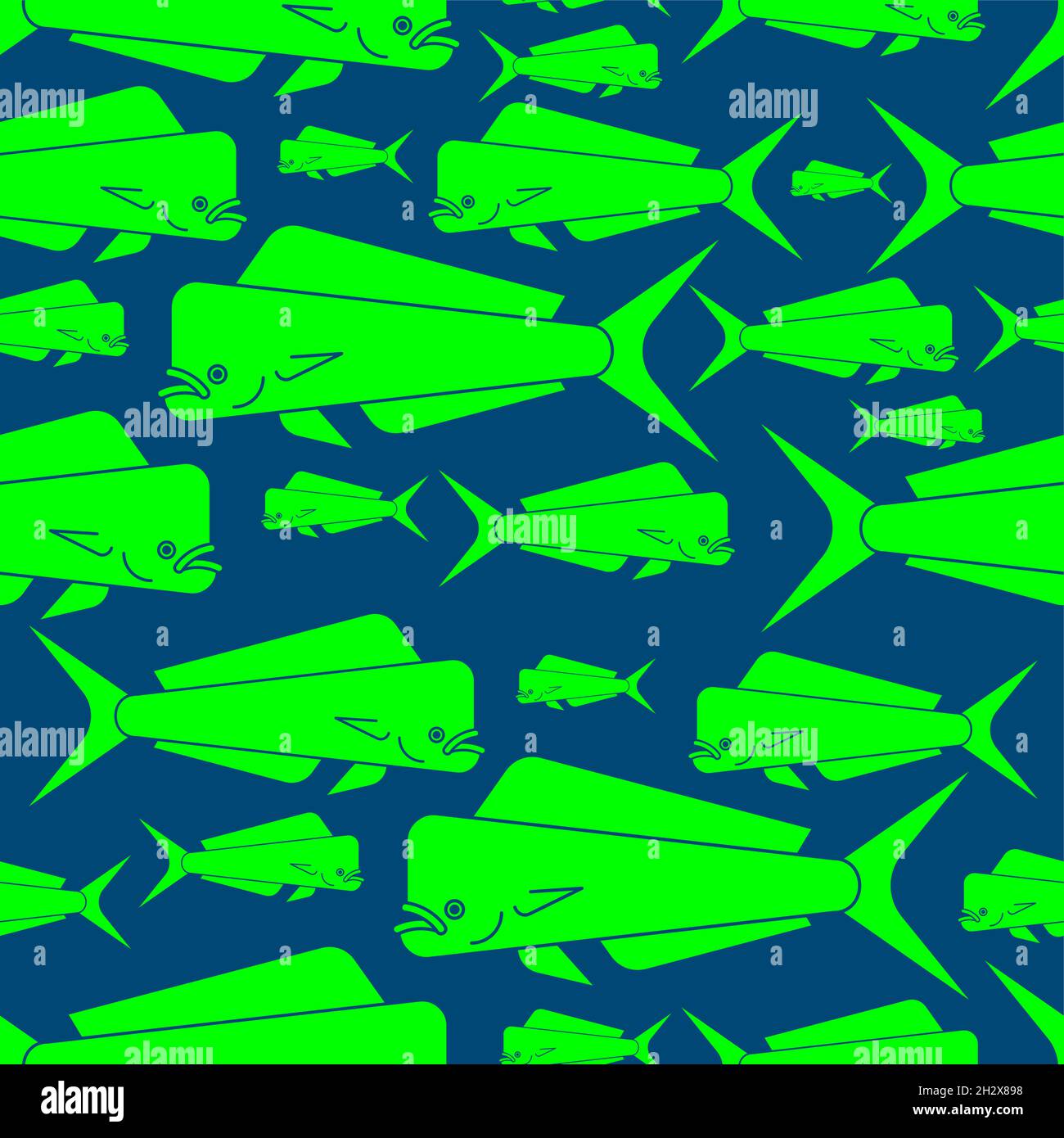 Dorado fish pattern seamless. Mahi Mahi background. vector texture ...