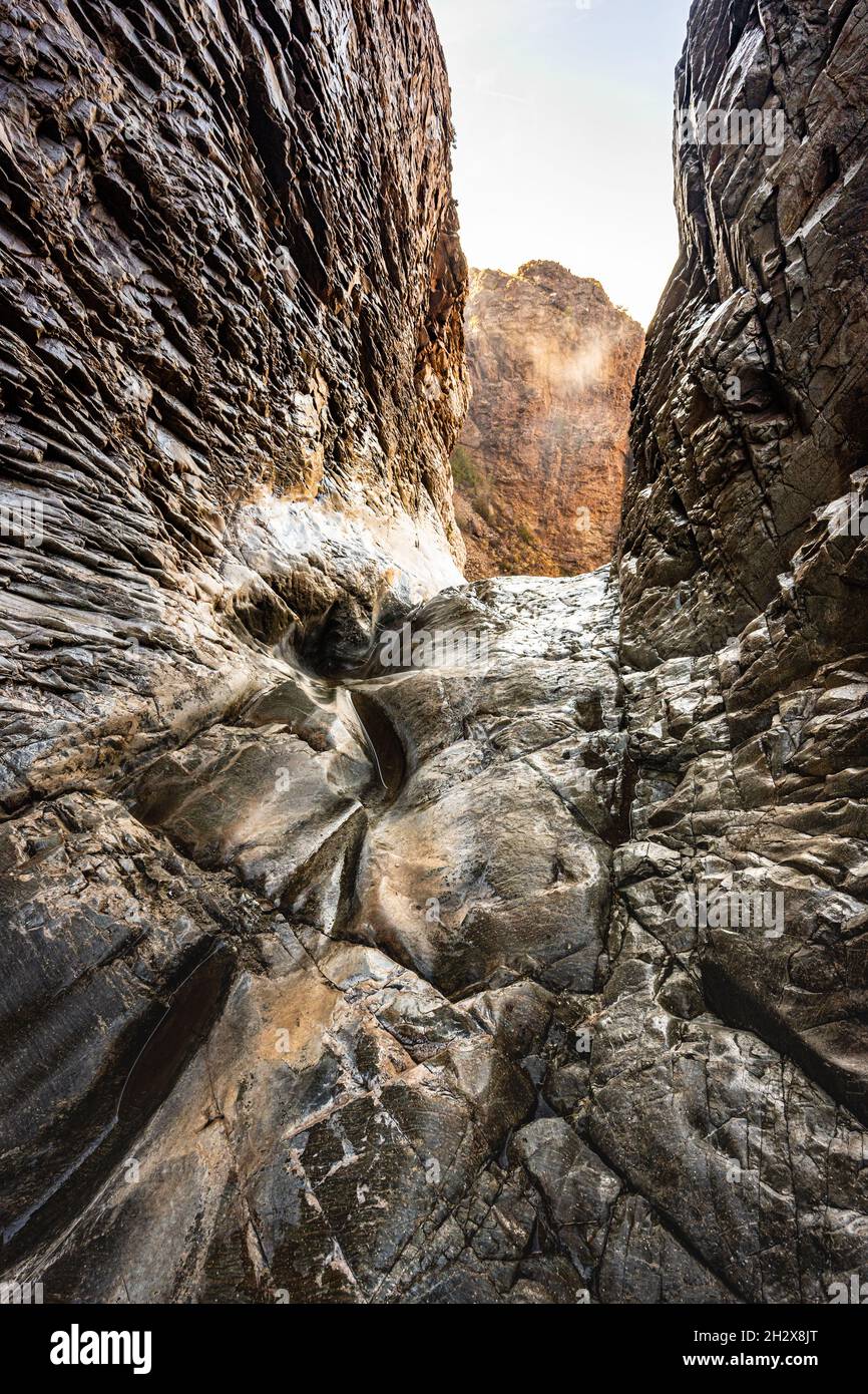 Slick Rocks at the Entrance to the Window Dropoff in Big Bend National ...