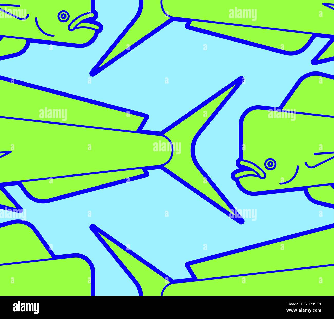 Dorado fish pattern seamless. Mahi Mahi background. vector texture ...