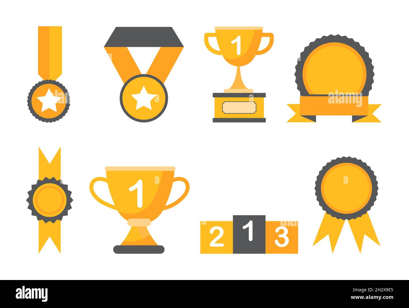 Set of winner symbols Stock Vector Image & Art - Alamy