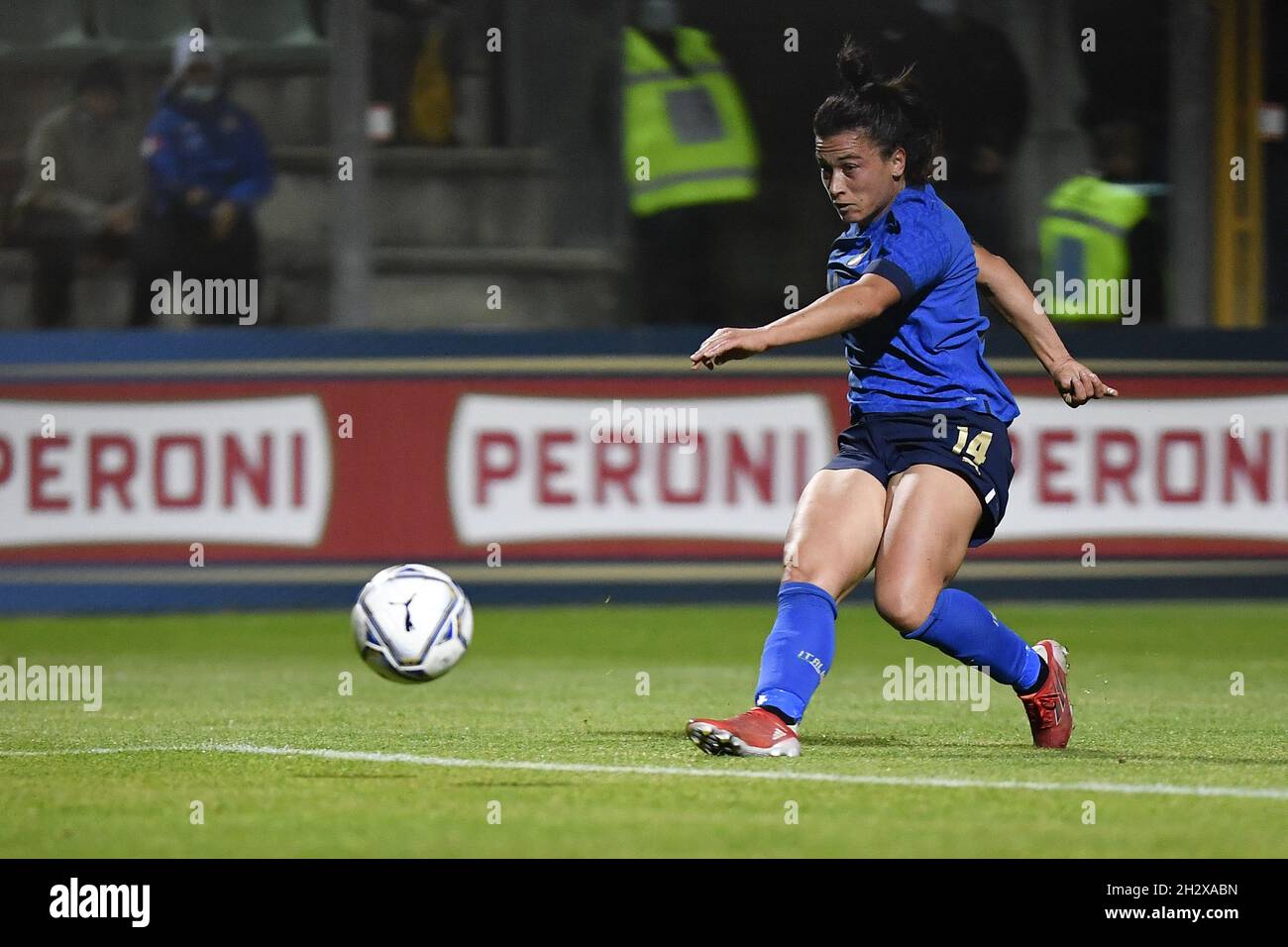 Valeria Pirone of Italy in action during the UEFA women's world cup ...