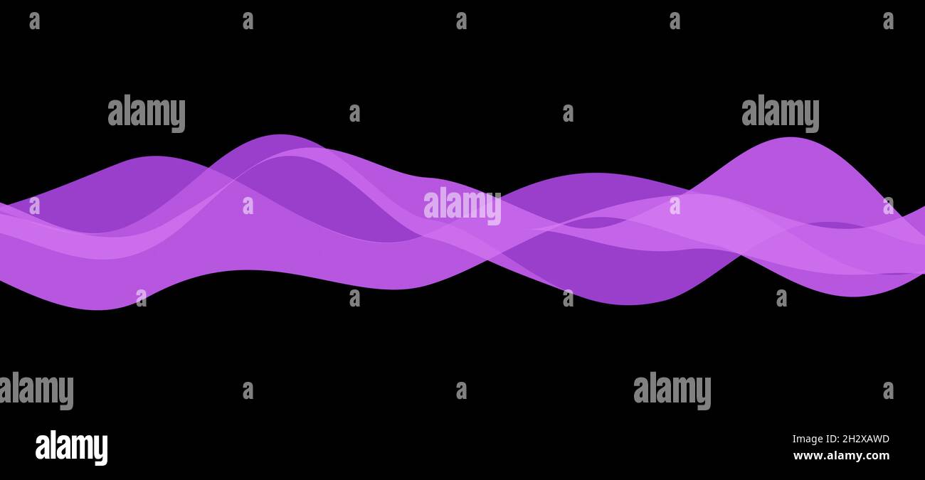 Abstract wallpaper with purple waveform or sound waves on black ...