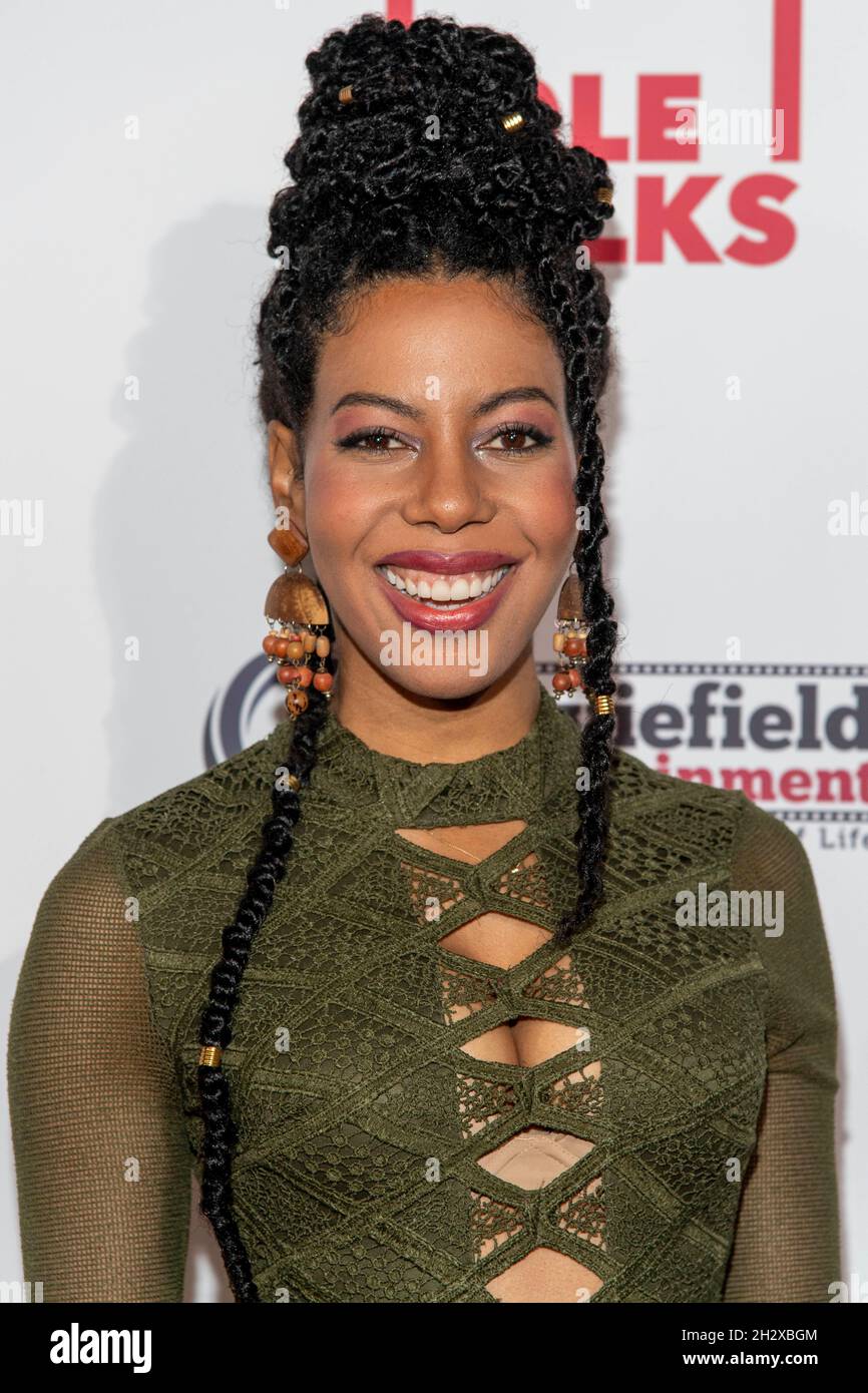 Los Angeles, CA on October 23, 2021, Camille Calvin attends The Leimert ...