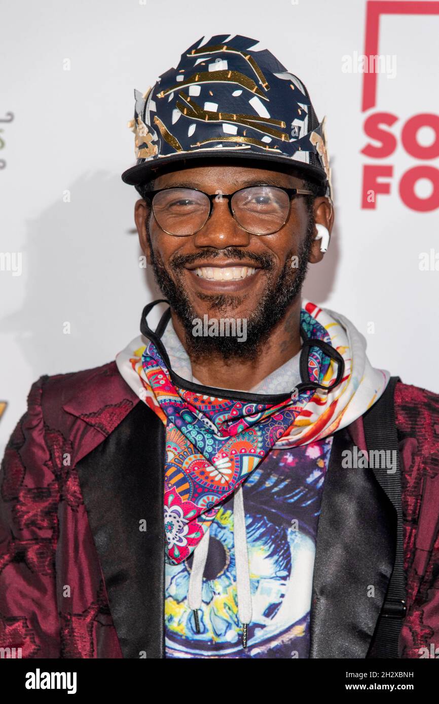 Los Angeles, CA on October 23, 2021, Smiley Jonez attends The Leimert ...