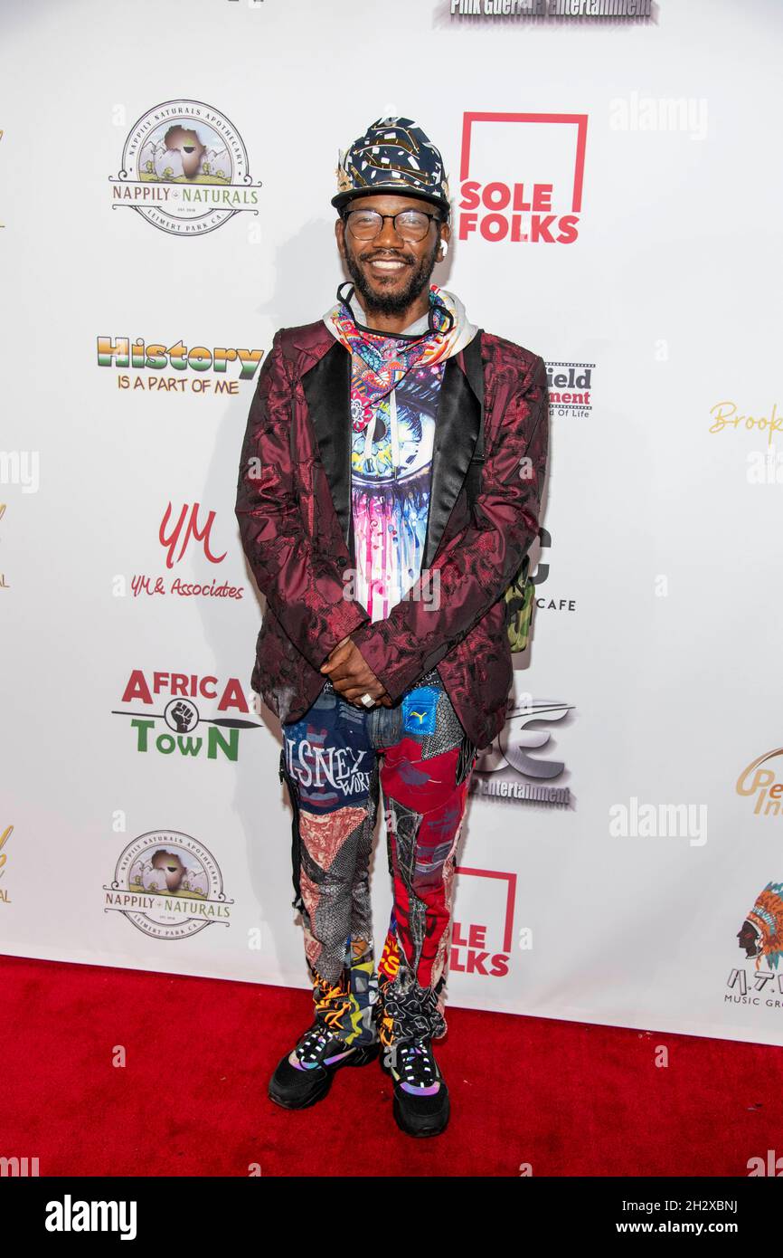 Los Angeles, CA on October 23, 2021, Smiley Jonez attends The Leimert ...