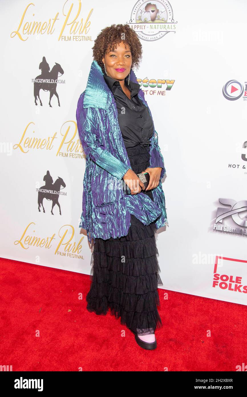Los Angeles, CA on October 23, 2021, April Nixon attends The Leimert ...