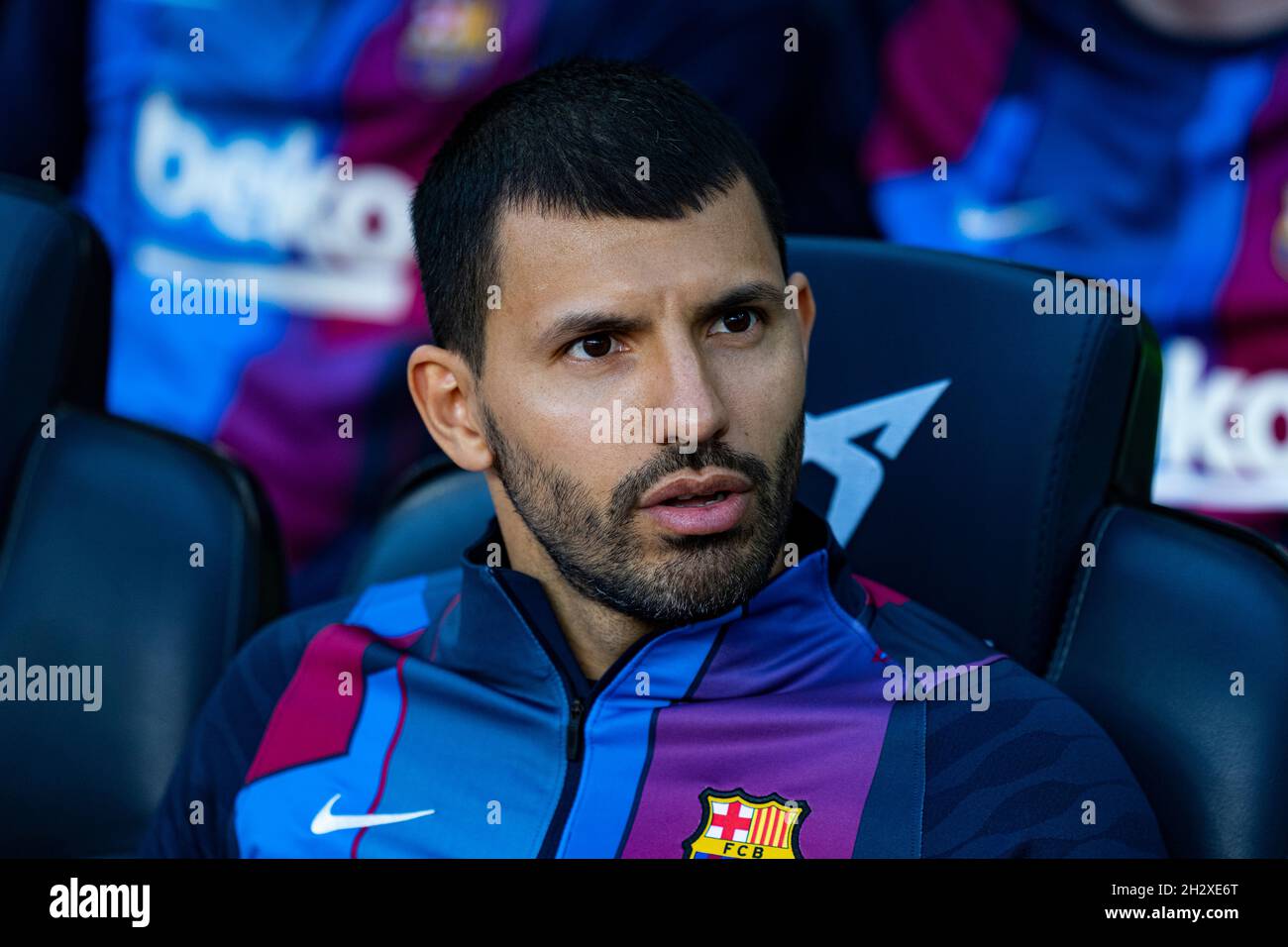 Barcelona, Spain. 24th Oct, 2021. Kun Aguero (FC Barcelona), during La ...