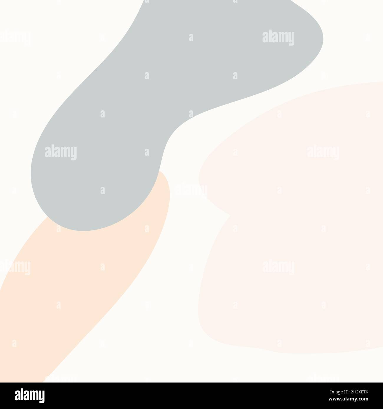 An abstract background image with rounded minimalistic shapes in muted ...