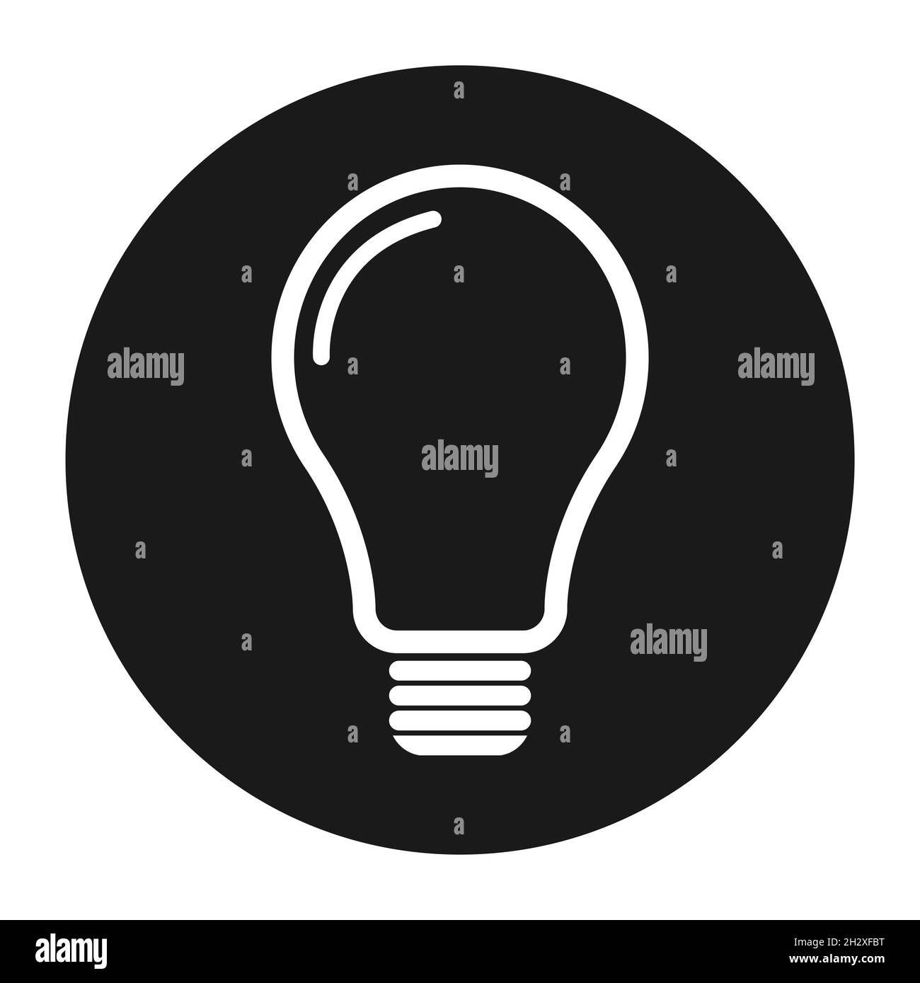 Light bulb icon, Lightbulb energy symbol Electric power vector ...