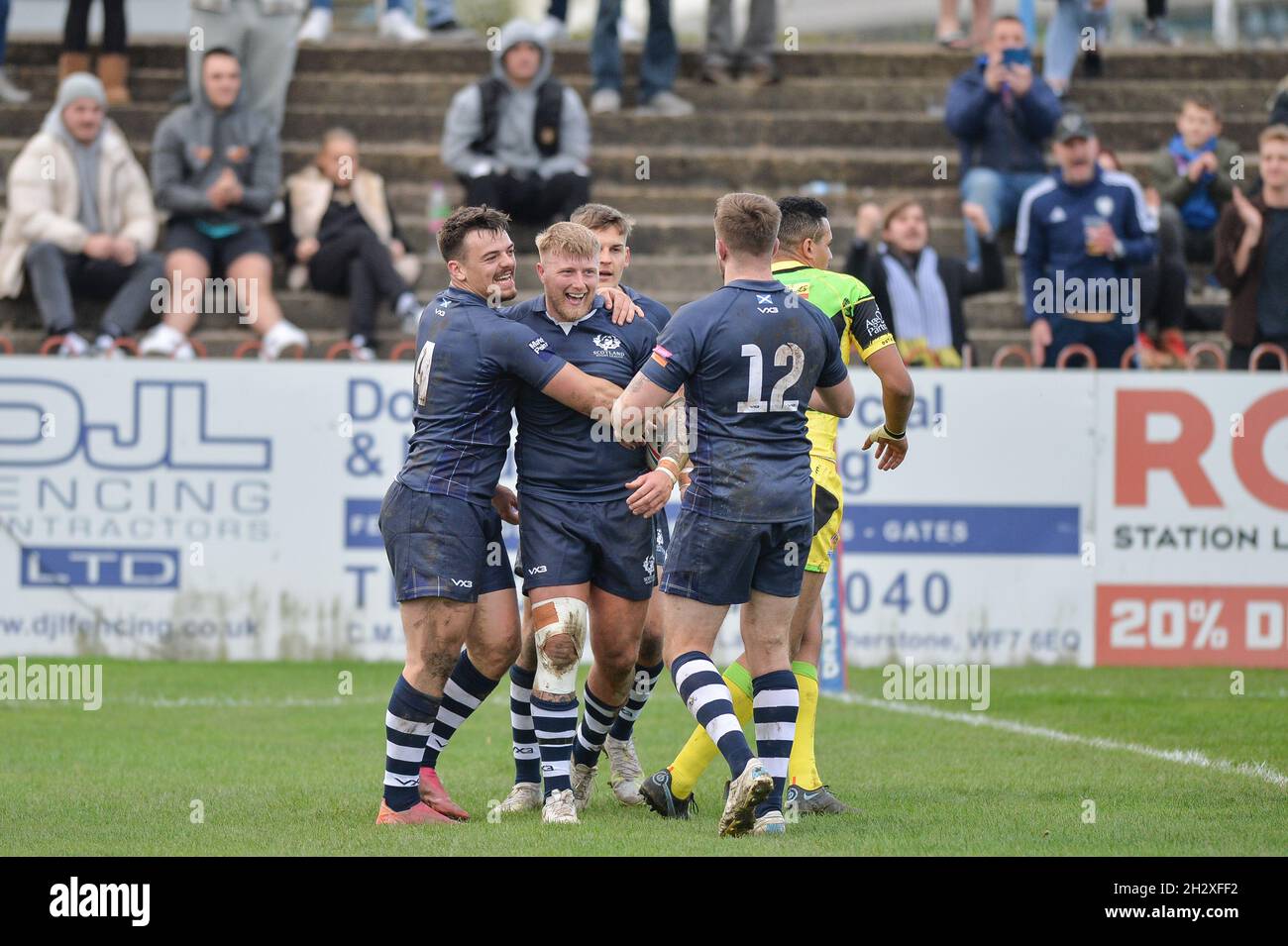 Featherstone, England - 24 October 2021 - Will Oakes of Scotland ...