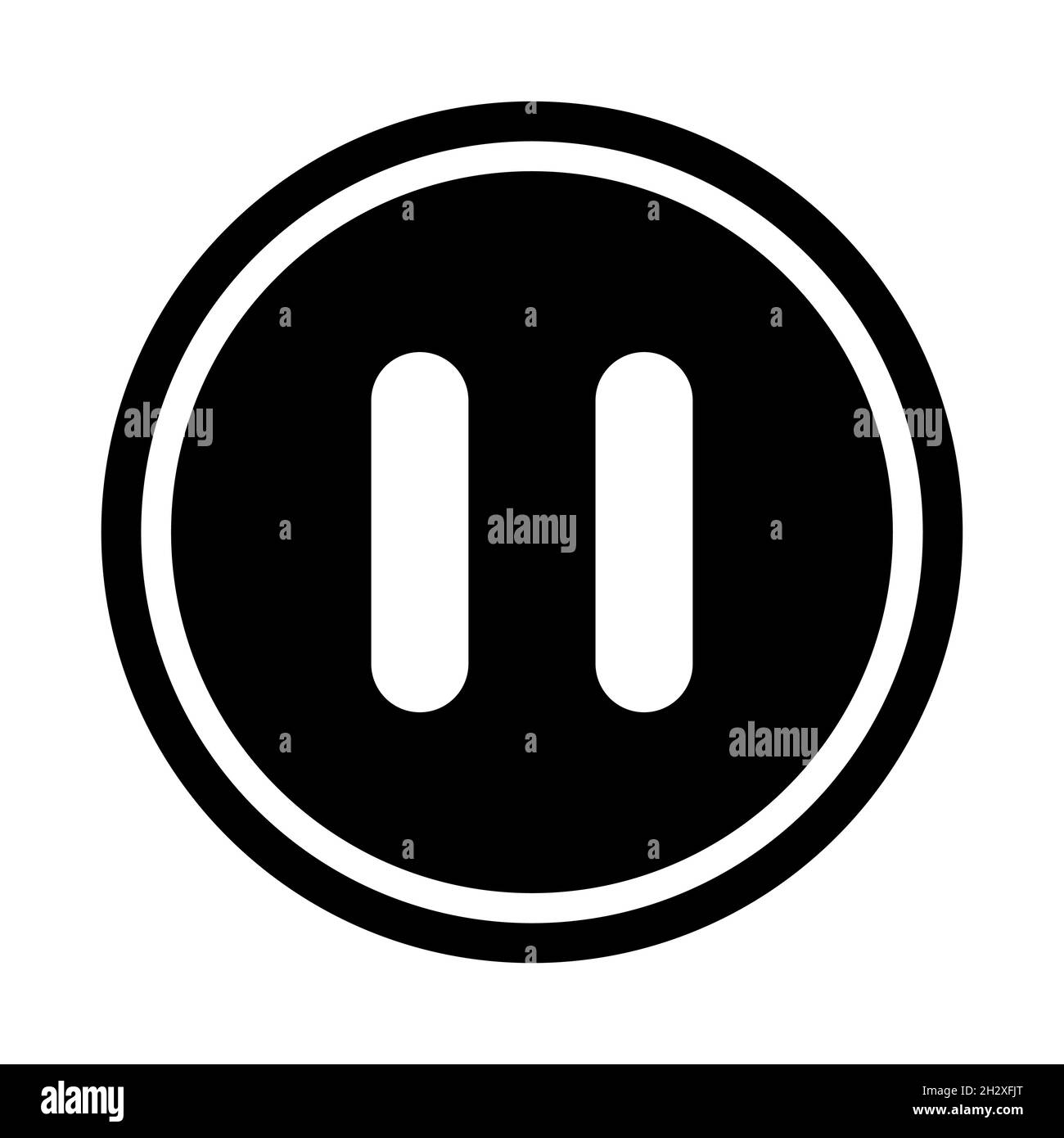 Pause pictogram Black and White Stock Photos & Images - Alamy