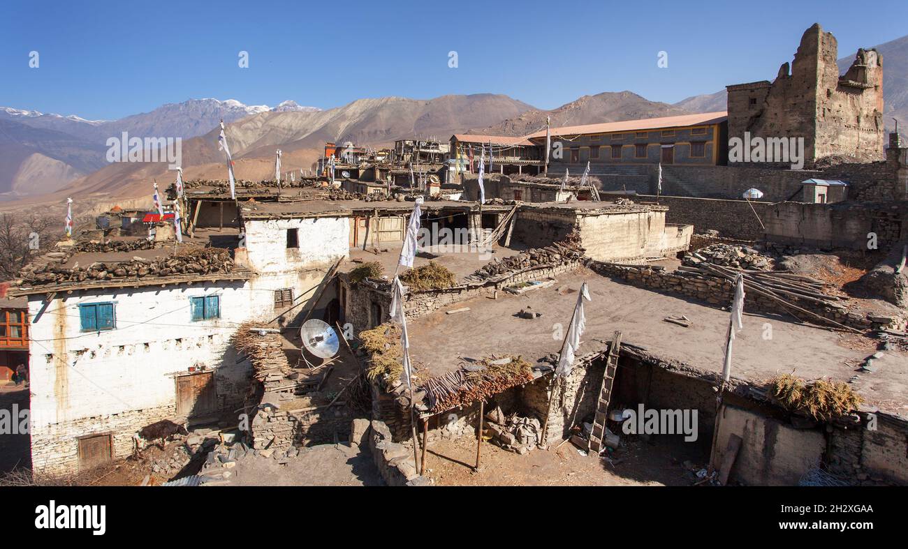 Jharkot village, one of the best villages in round Annapurna circuit ...
